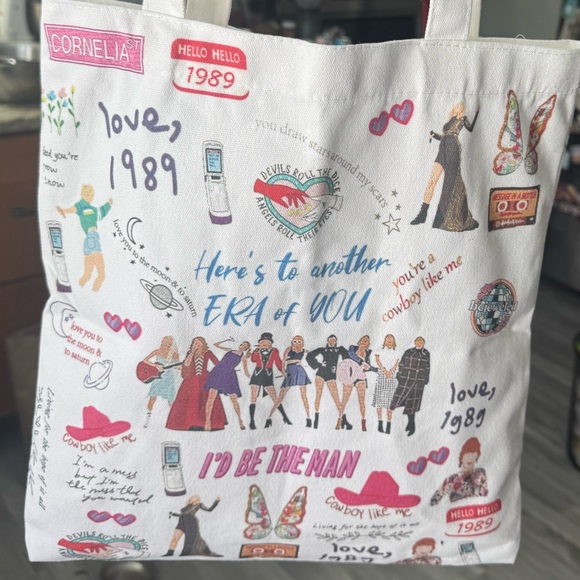 Taylor Swift | Accessories | Taylor Swift Tote Bag Zipper Bag Sticker ...